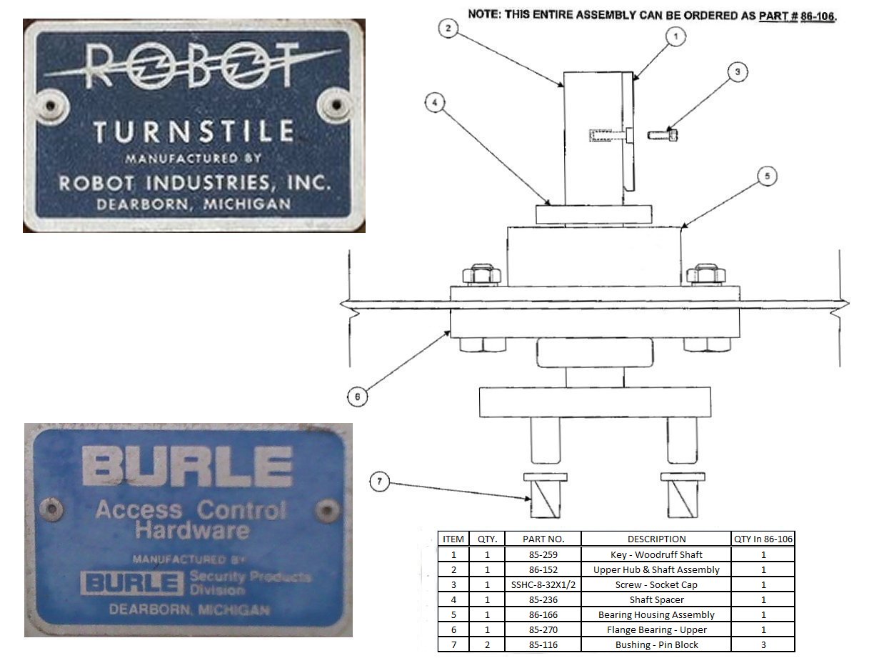 Turnstile Parts